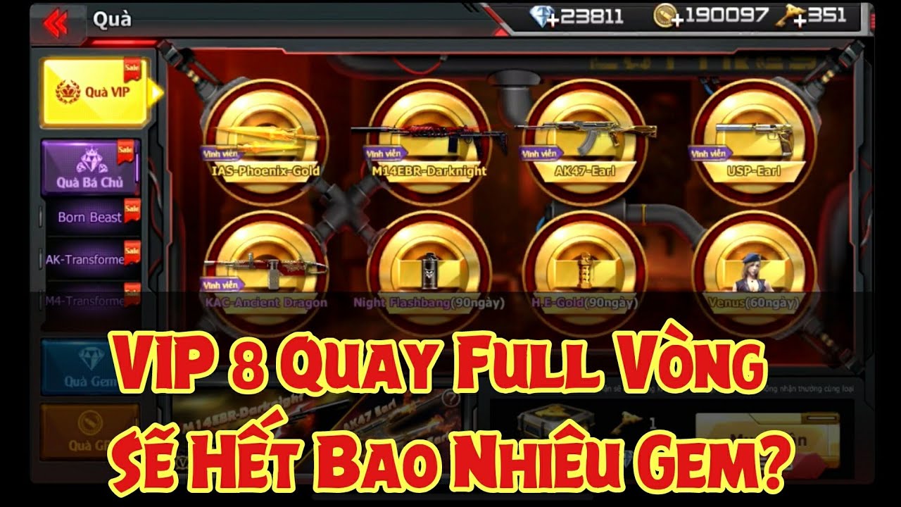 CF Mobile / CF Legends : VIP 8 Quay Full Vòng M14EBR Dark Knight Sẽ Hết ...
