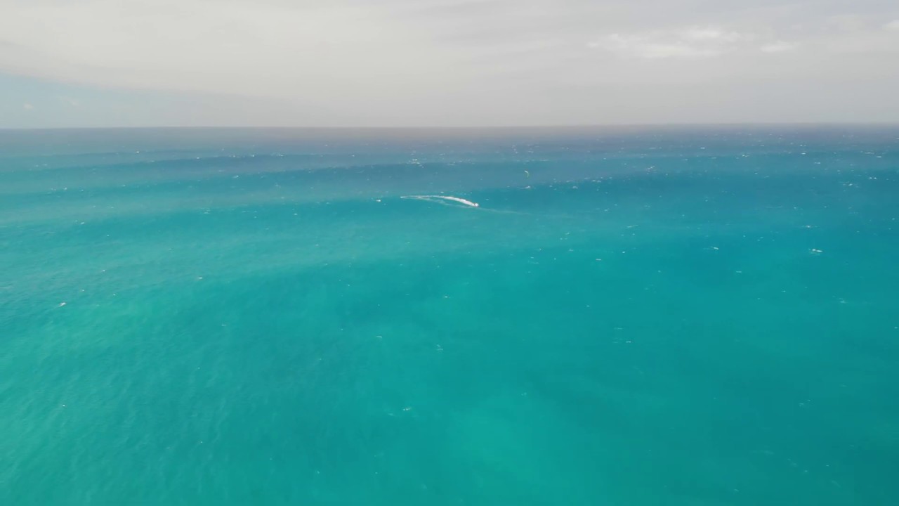 Drone footage - Le Morne, Mauritius - One Eye extreme kitesurfing - YouTube