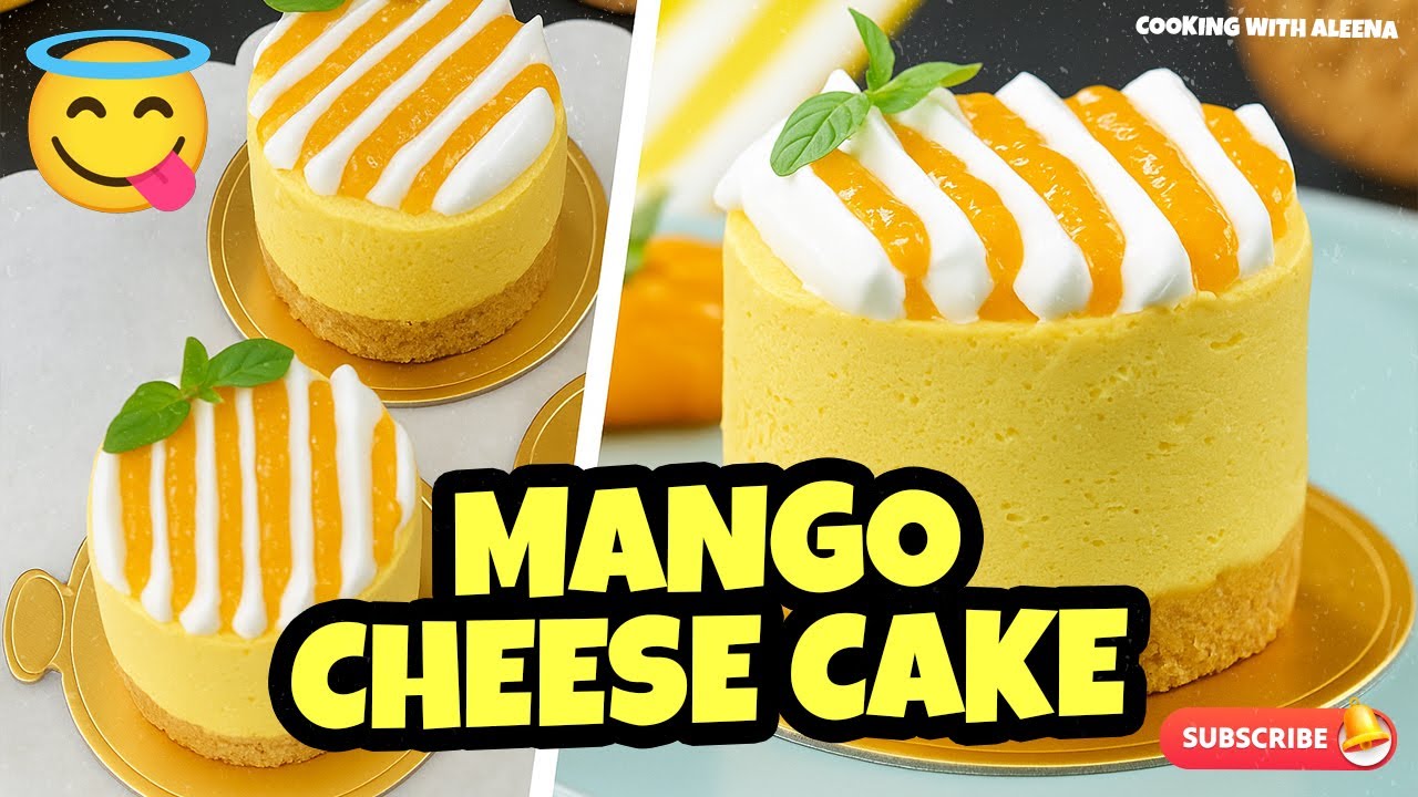 Mango cheese cake 🍰 🥭|easy to make at home #recipeoftheday # ...
