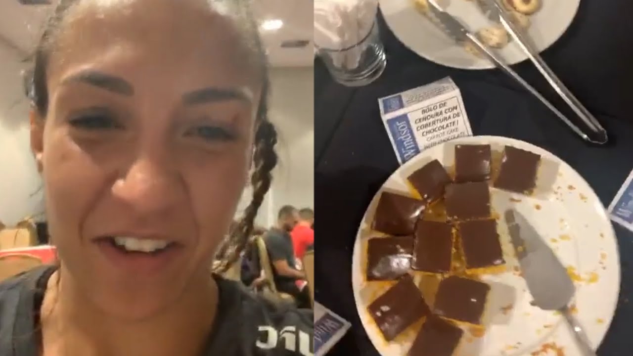 Amanda Ribas About To Grub Down After Defeating Randa Markos At UFC ...