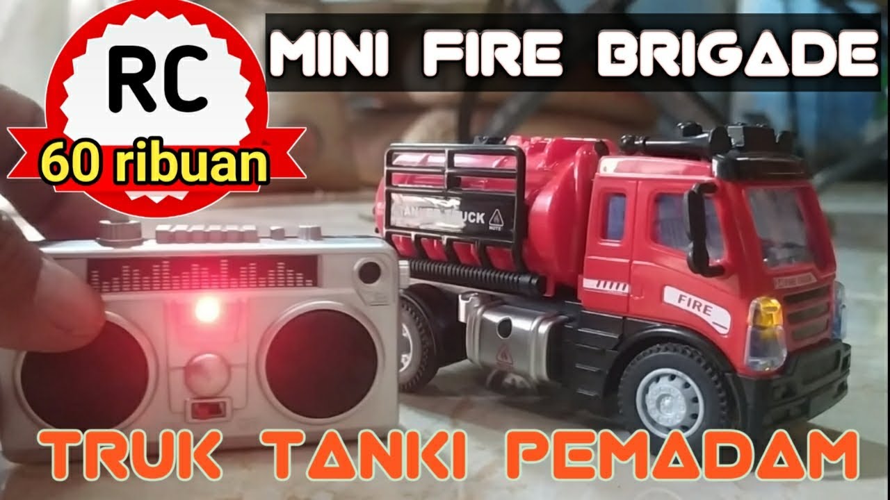 MOBIL MAINAN RC TRUK TANKI PEMADAM KEBAKARAN MINI 60 RIBUAN | FIRE ...