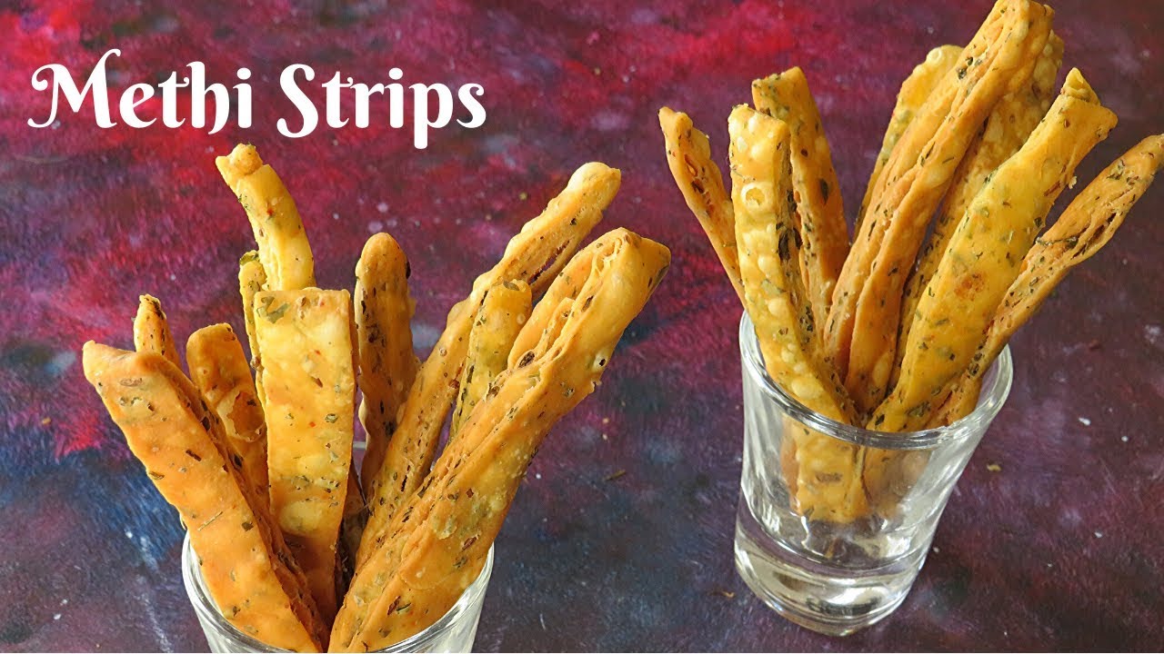 Methi strips| Methi pare| diwali snacks|feel the food - YouTube