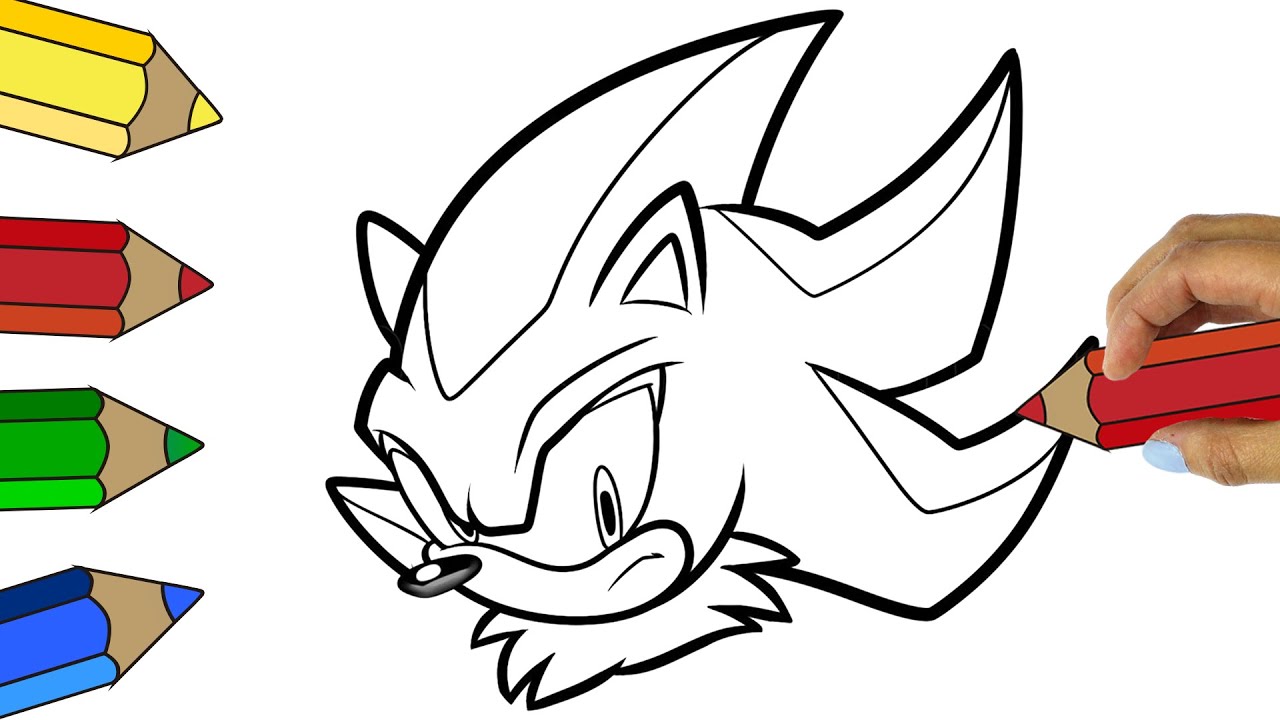 Sonic Head Drawing