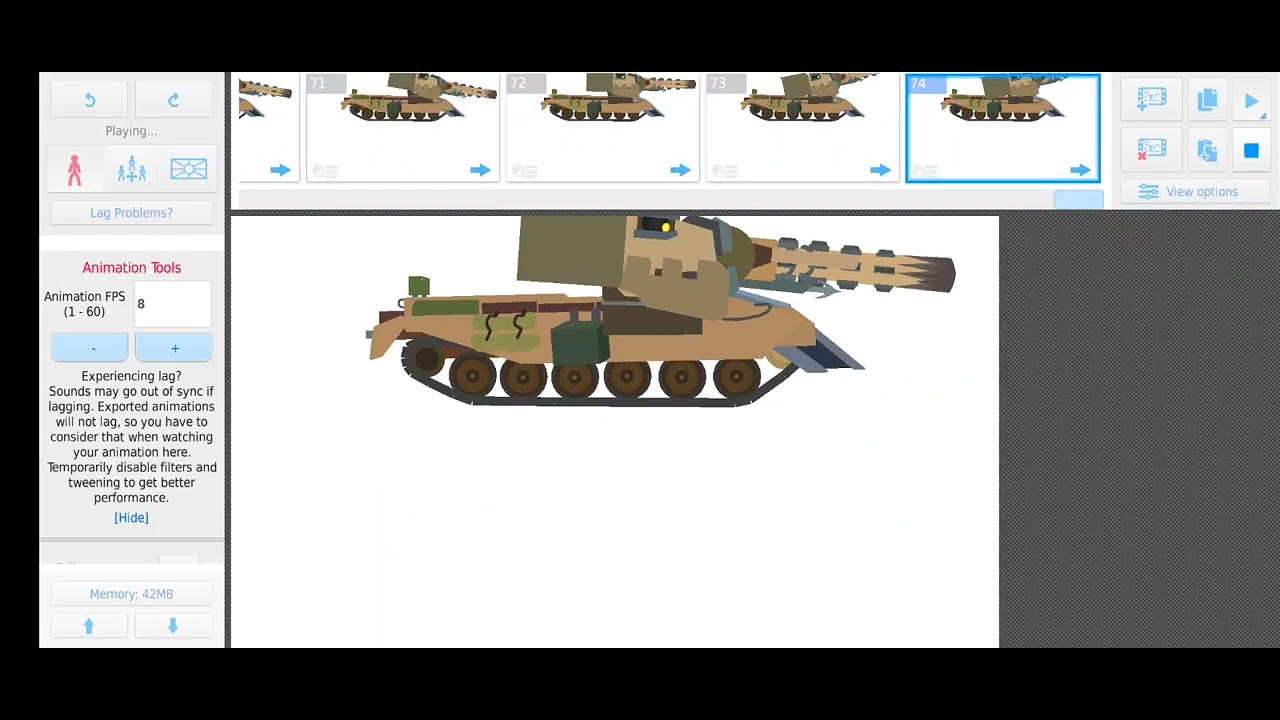 Man sure is hard to animate tanks with stick node - YouTube