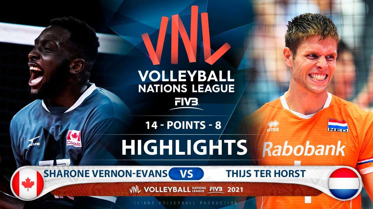 Canada vs Netherlands | VNL 2021 | Highlights | Sharone Vernon-Evans vs ...