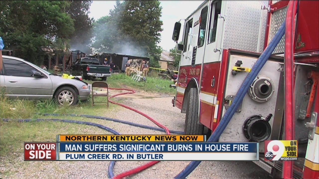 Man suffers severe burns in Northern Kentucky house fire. - YouTube