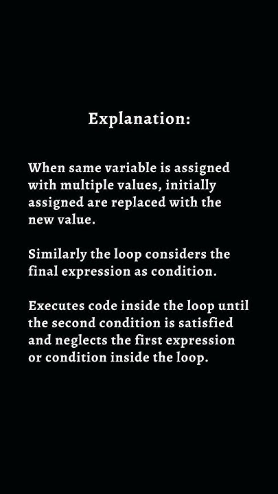 While with multiple condition and strange output - YouTube