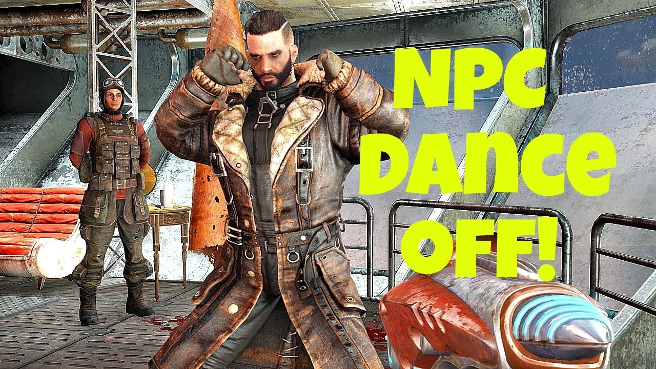 NPC Dance Off! Let's Dance Mod NPC version Fallout 4 mods - YouTube