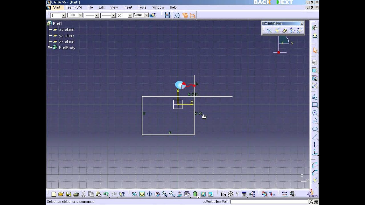 CATIA V5 - SKETCH - Break [카티아스쿨] - YouTube