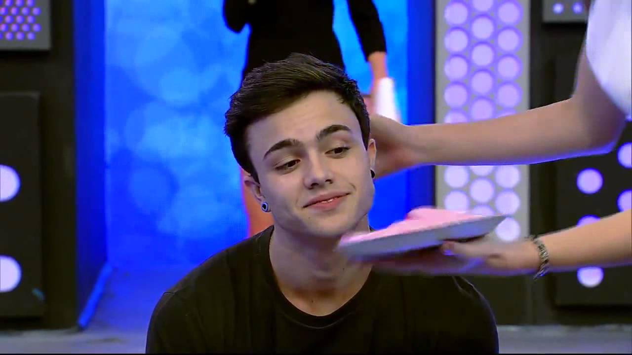 Handsome Model Getting Pied - YouTube