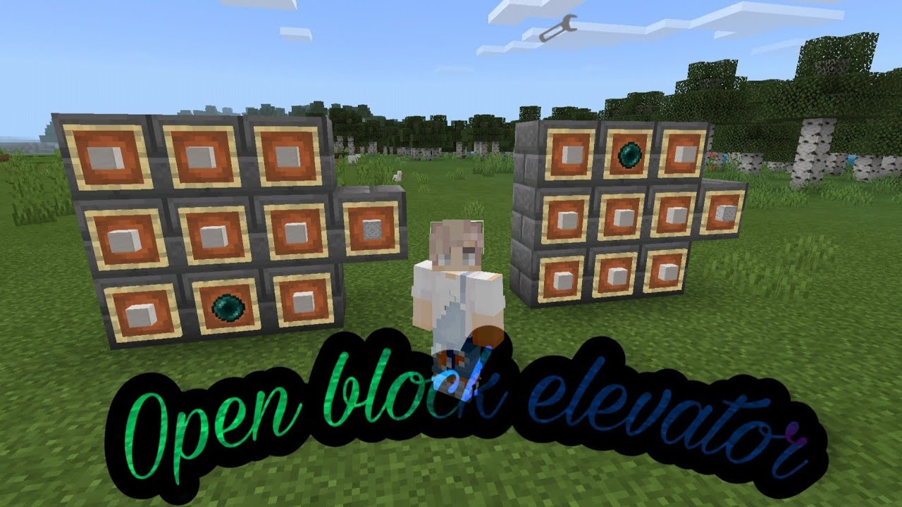 OPEN BLOCK ELEVATOR/asscenssores add-on para MINECRAFT PE - YouTube