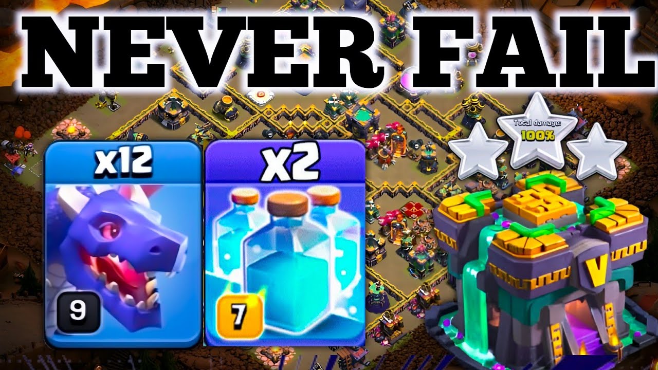Most Powerful TH14 Dragon Attack Strategy!! Best Th14 Dragon Attacks - Clash of Clans - YouTube