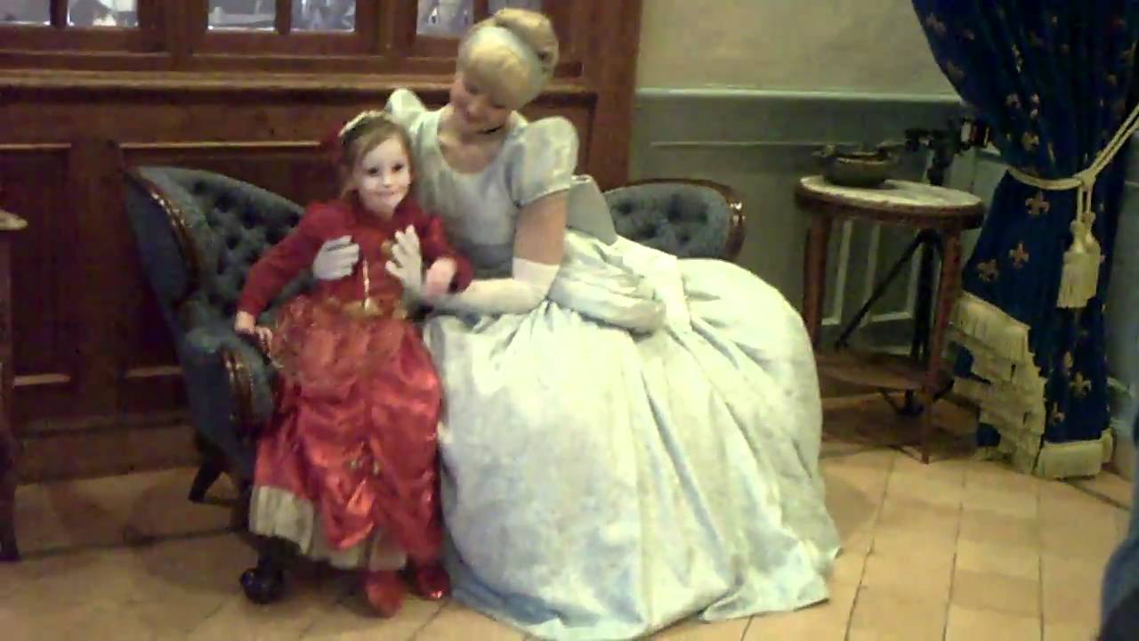 Meeting Cinderella at Disneyland Paris March 2011 - YouTube