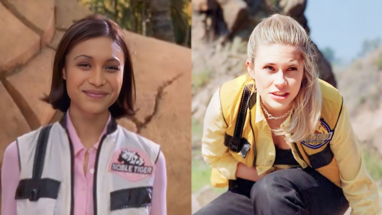 Alyssa and Taylor White and Yellow Ranger Fight Scenes 1-5 Power ...
