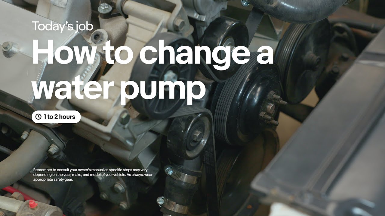 How to change a water pump with eBay Motors - YouTube