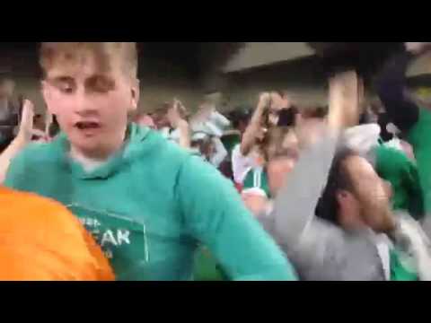 Shane Long's goal v Germany from behind the goal - YouTube