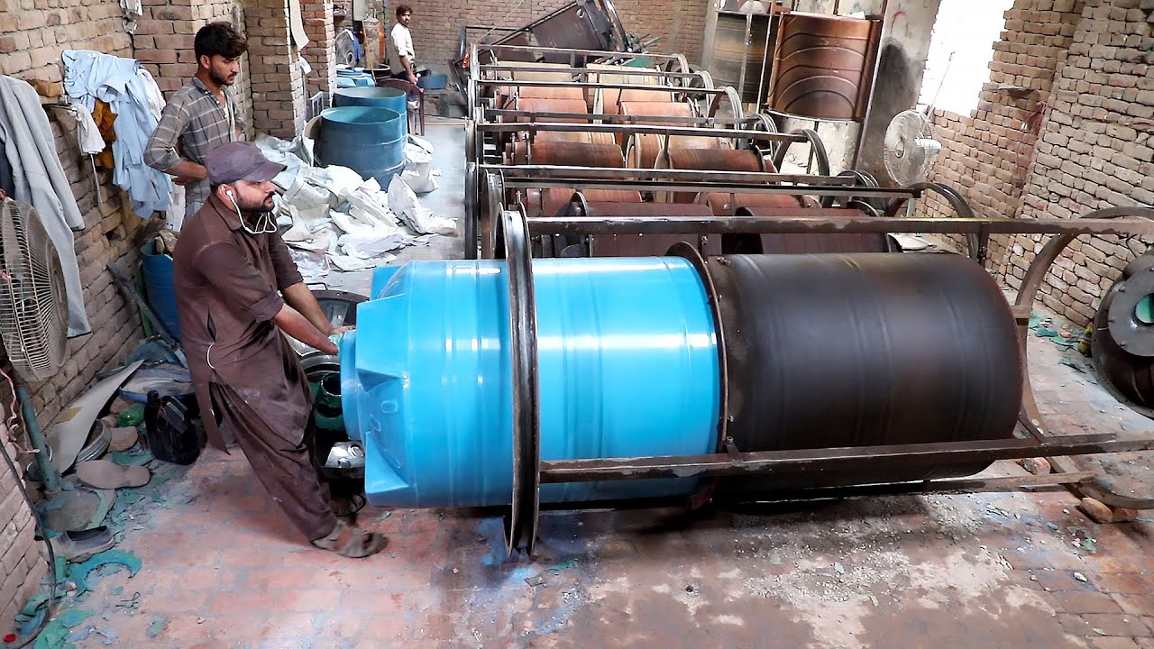 Ingenious Technique of Making Plastic Water Tanks - YouTube