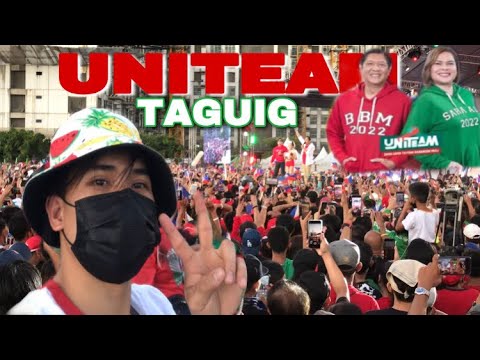 BBM AND SARA RALLY IN TAGUIG GRABE ANG TAO ANG DAMI SIGAW NG MGA TAGA ...