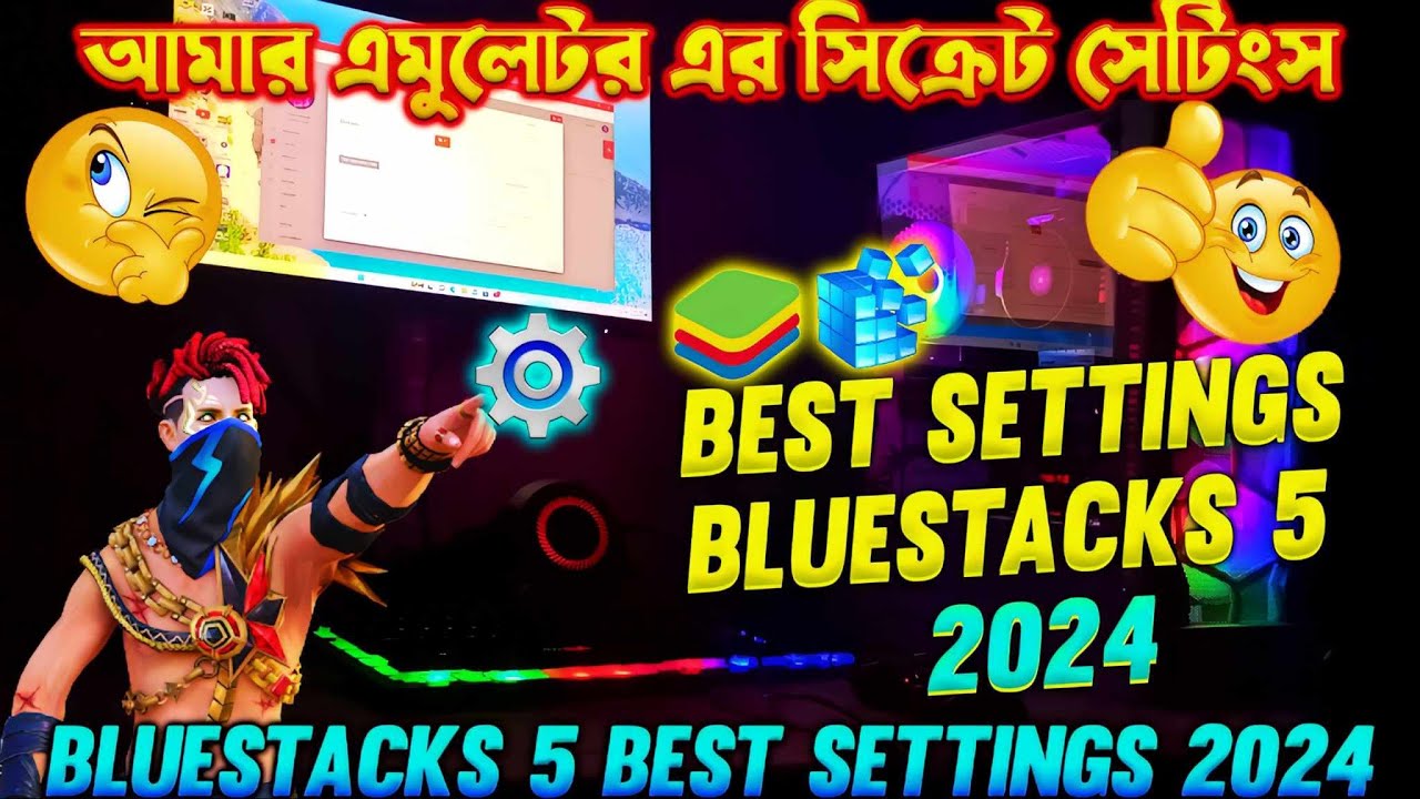 Bluestacks 5 Secret Headshot Settings☠️ 😈New Bluestacks 5 Emulator😳🔥 ...