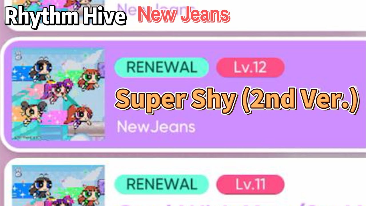 Rhythm Hive | NewJeans | Super Shy (2nd Ver.) (FULL) | 困難 LV.12 | ALL ...