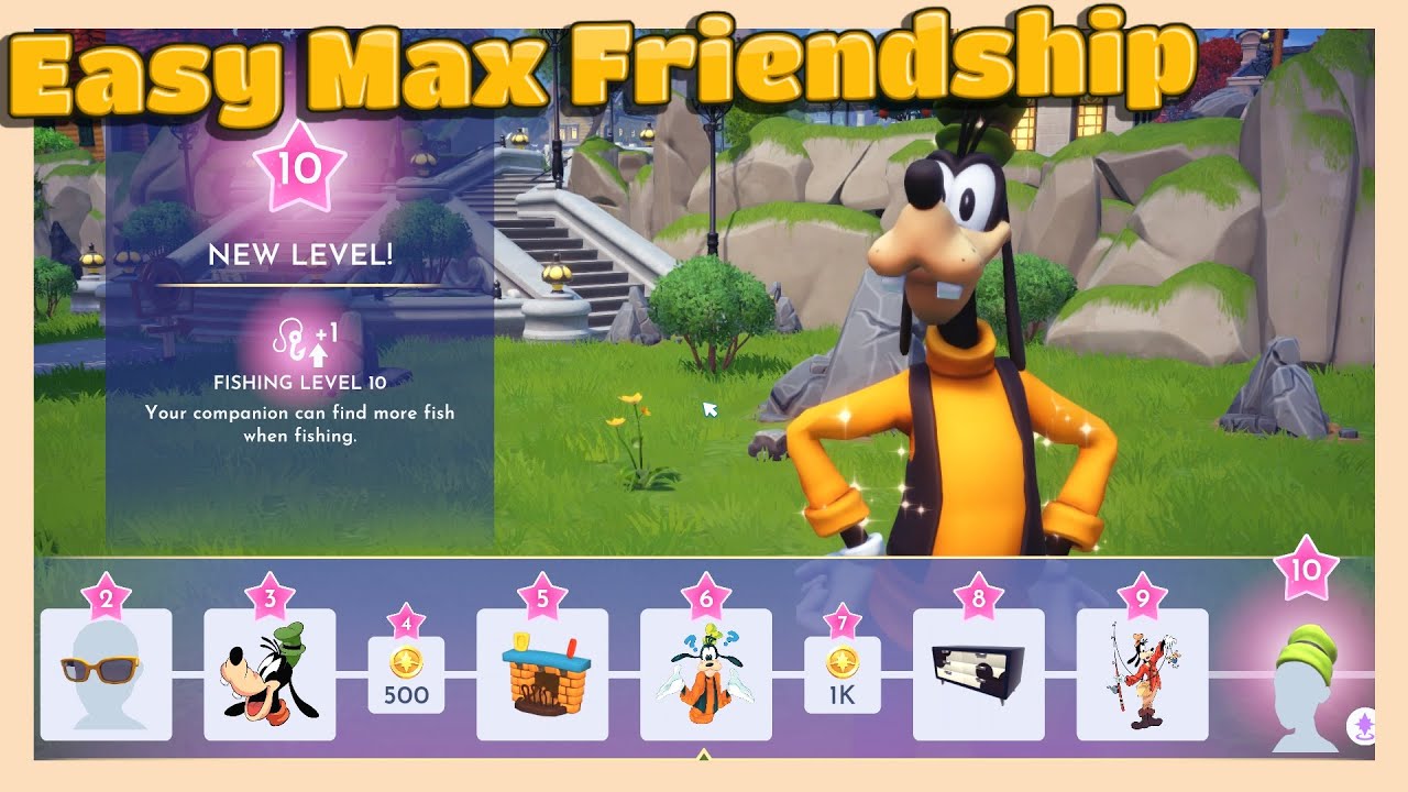 Friendship Max level Fast | Disney Dreamlight Valley Walkthrough - YouTube
