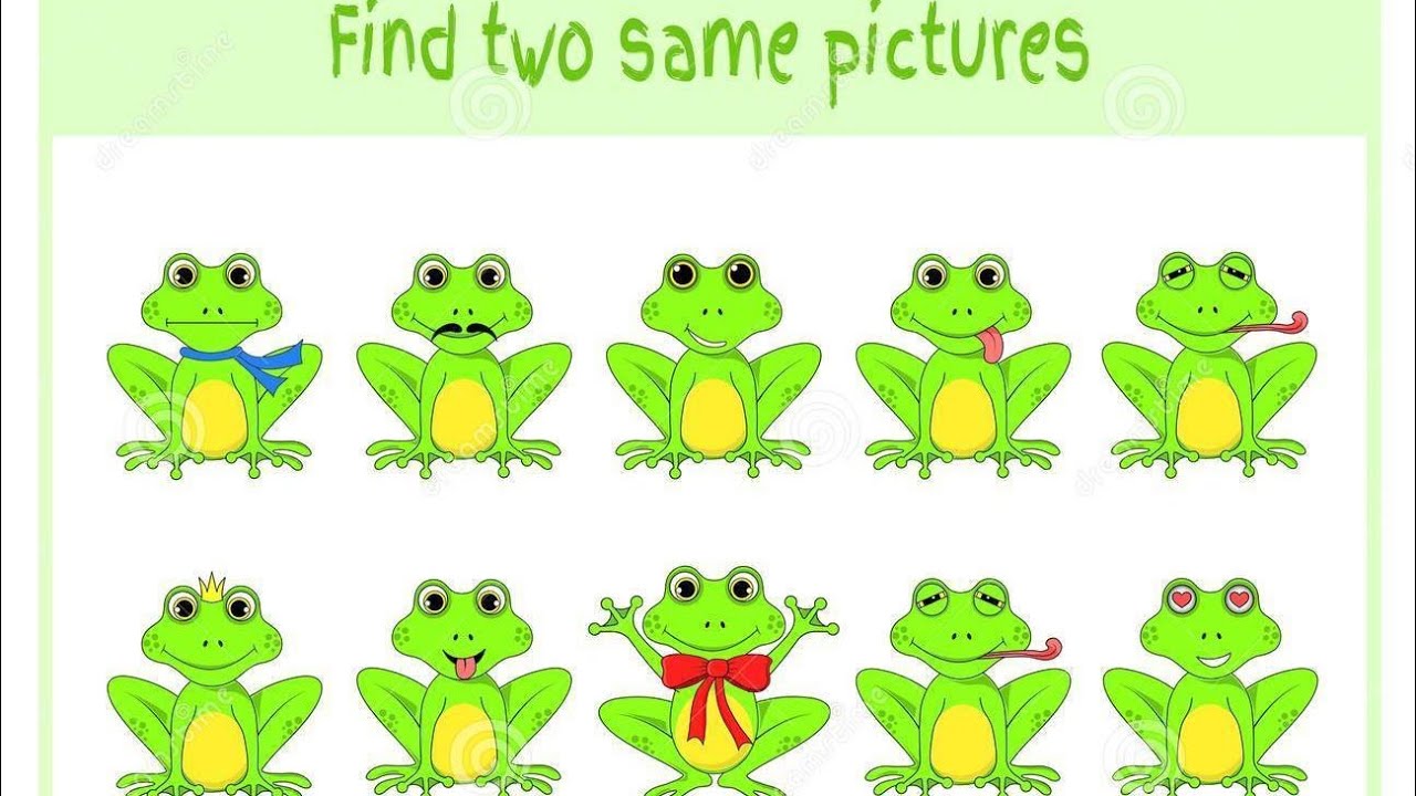 Find Two Identical Image | Find Two same Picture | Emoji puzzle ...