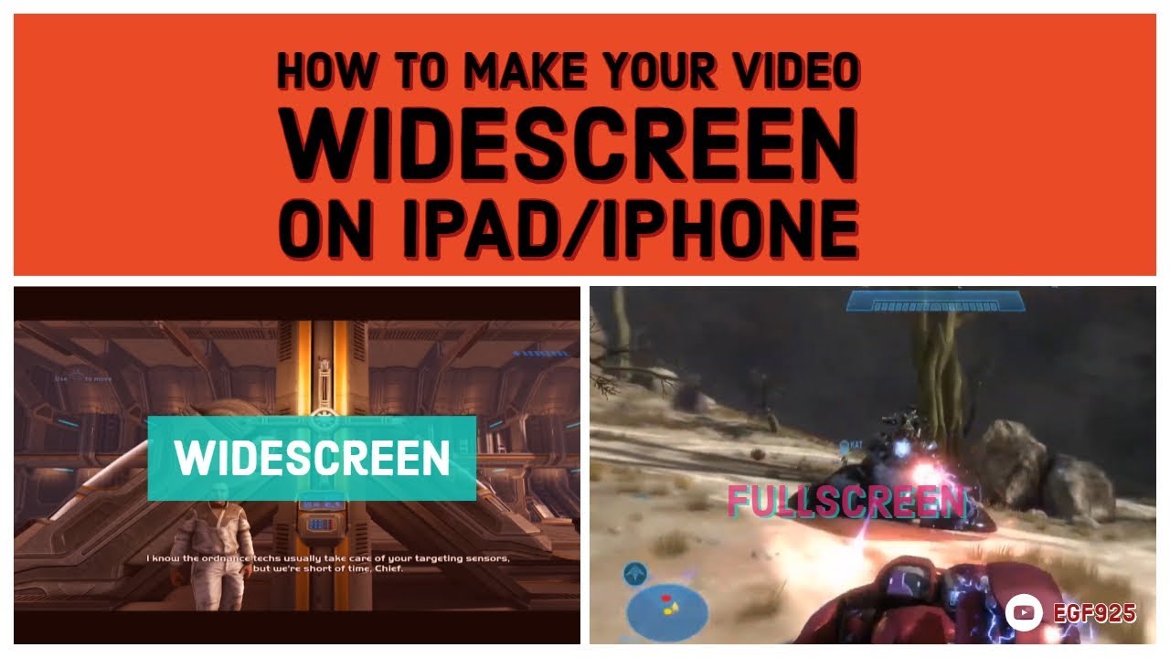How to make Your video widescreen on IPAD/IPHONE - YouTube