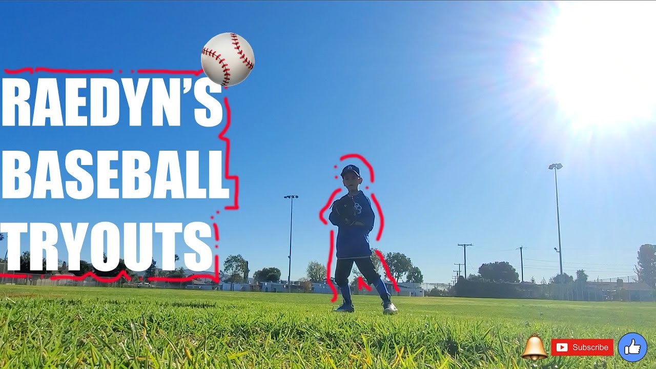 Raedyn's Spring Baseball Tryouts! - YouTube