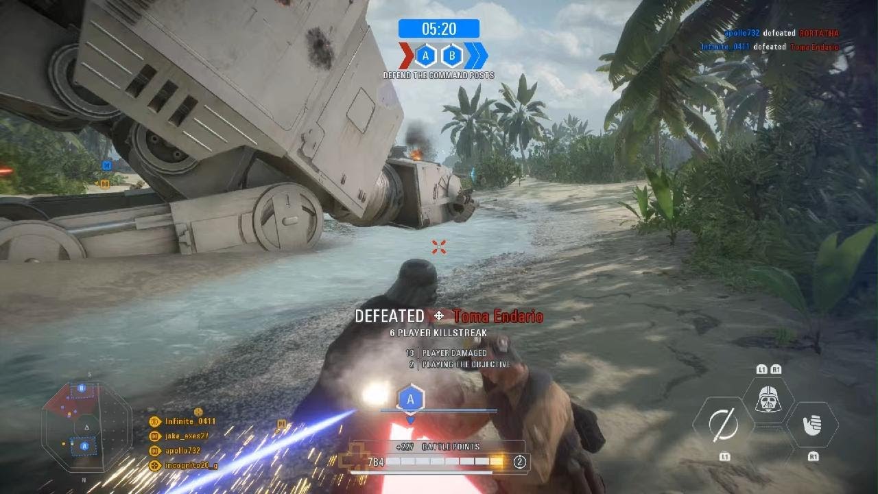 STAR WARS Battlefront II co-op Galactic empire gameplay as darth vader (No commentary) - YouTube