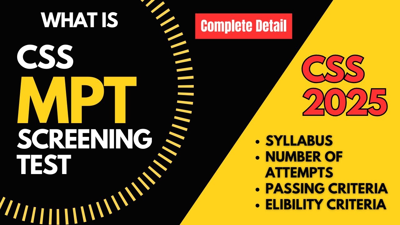 MPT for CSS 2025 | Macq's Based Preliminary Test | CSS Screening Test ...