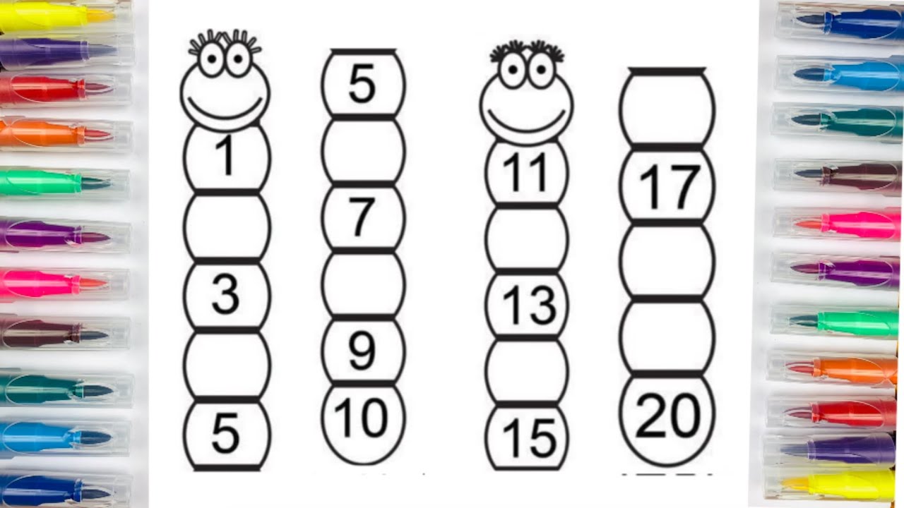 Counting || 0 to 20 counting || Number names - YouTube