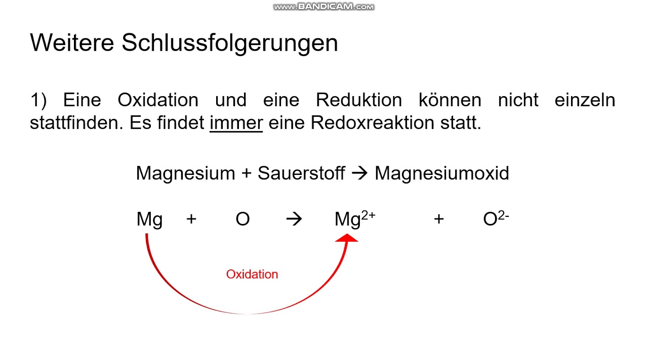 Oxidation, Reduktion und Redoxreaktion auf Teilchenebene - Teil1 - YouTube