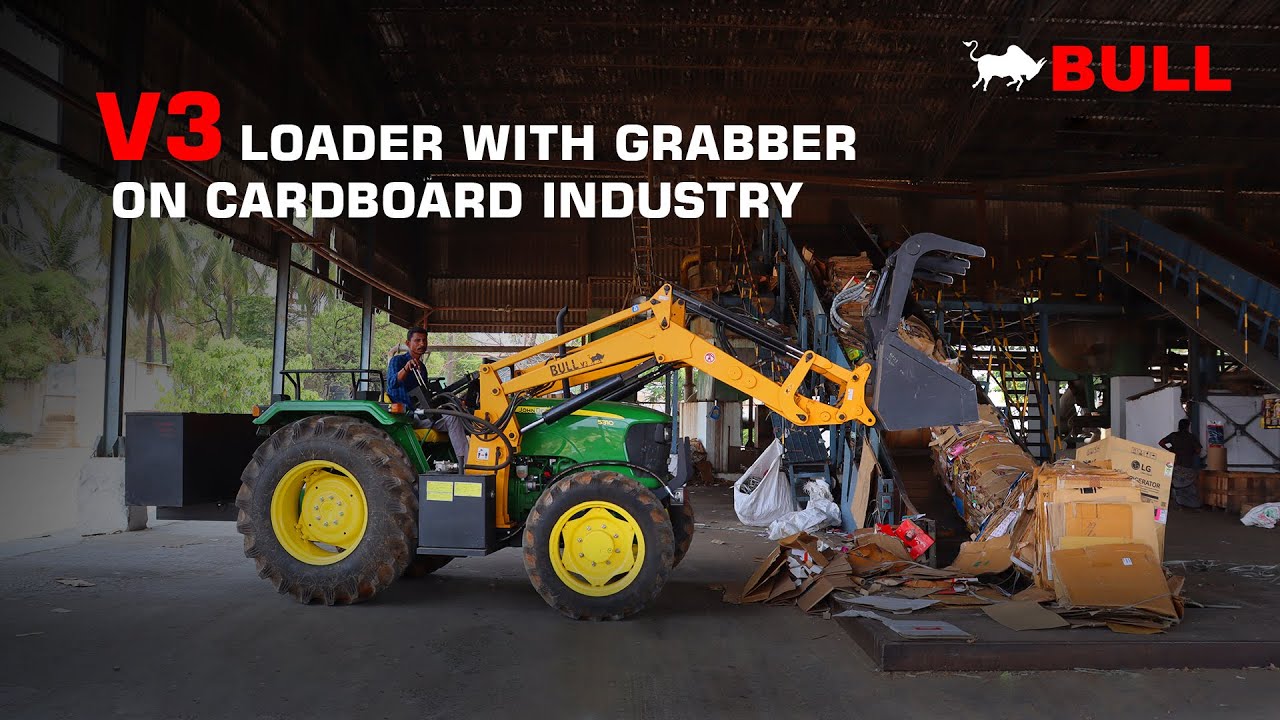 BULL V3 Loader with Grabber | 10 Ft Dumping Height | Best Tractor ...