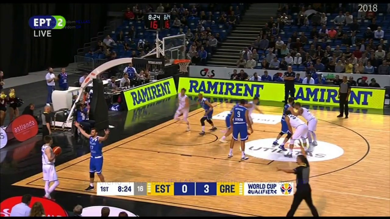 HD 2-7-2018 FULL GAME Εσθονία-ΕΛΛΑΔΑ 56-78 /Προκριματικά Μουντομπάσκετ ...