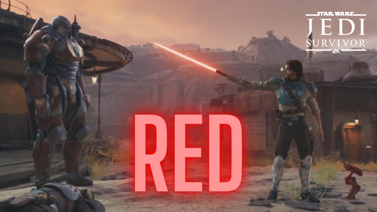 Red Lightsaber Gameplay - STAR WARS Jedi: Survivor - YouTube
