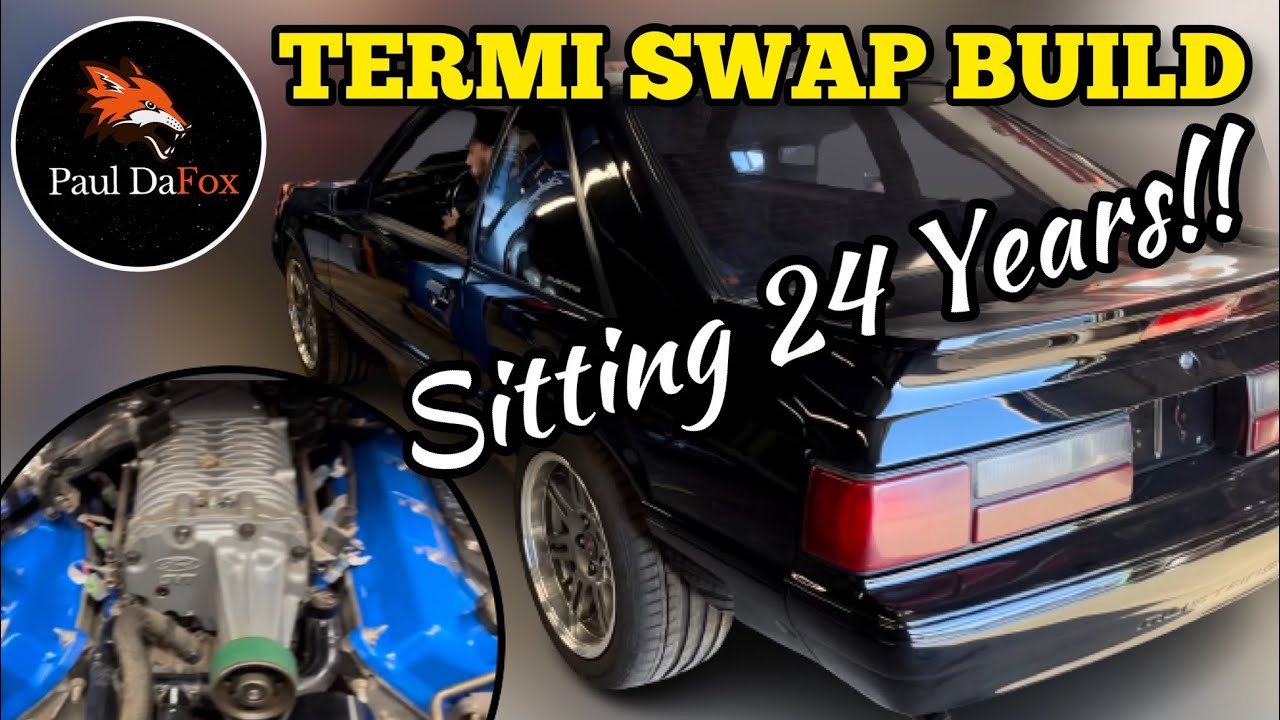 Billy’s TERMINATOR SWAPPED FOXBODY MUSTANG Build Begins // 😱 Sitting ...