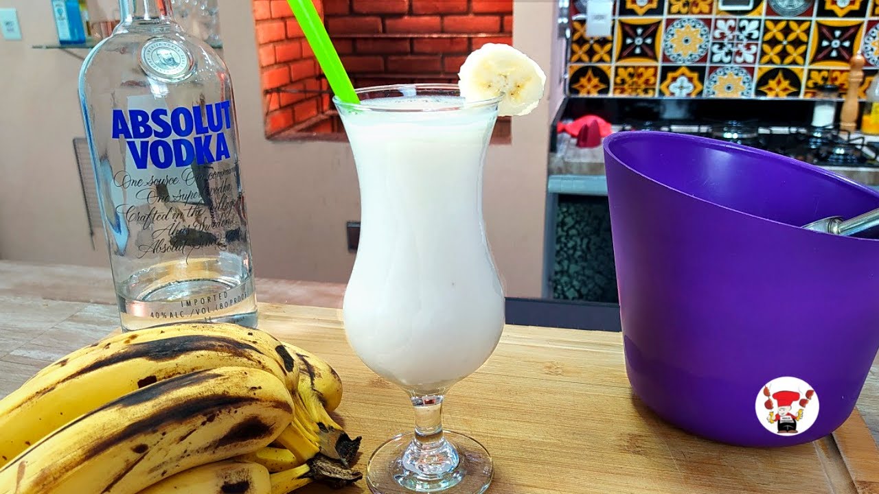 Como Fazer Batida de Banana Vodka e Leite Condensado Perfeito - YouTube