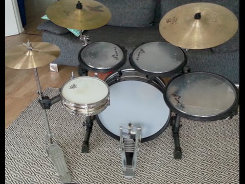 the lightweight nesting drum kit - YouTube
