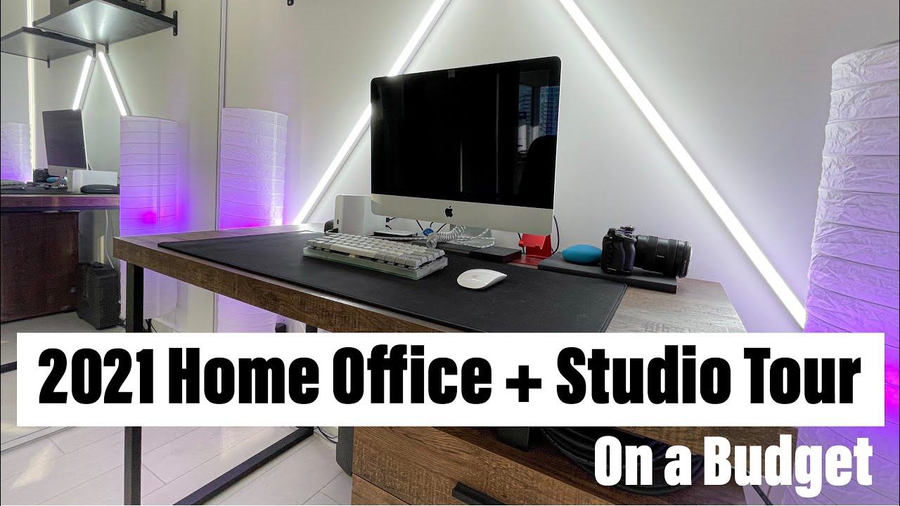 2021 Home Office + Studio Tour | For Creators on a Budget! - YouTube
