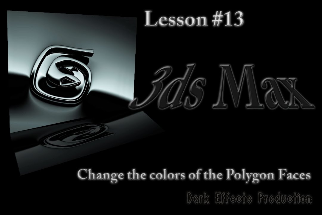 3DS Max Lesson 13 - Change the colors of our Polygon Faces - YouTube