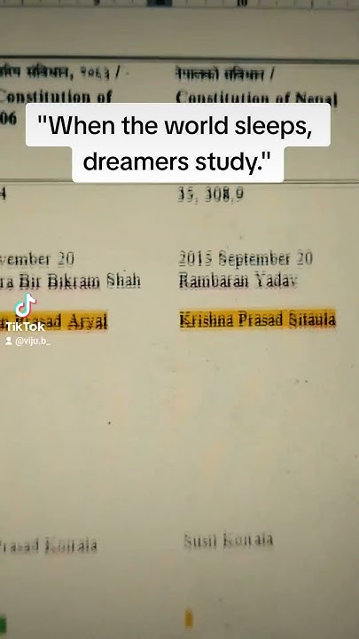 "When the world sleeps, dreamers study." #study #psc #loksewa #dream # ...