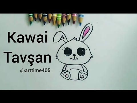 KAWAİ TAVŞAN ÇİZİMİ 🐰🐇