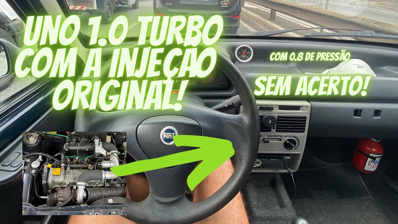 FIAT UNO 1.0 TURBO COM A INJEÇÃO ORIGINAL! SERÁ QUE VALE A PENA? - YouTube