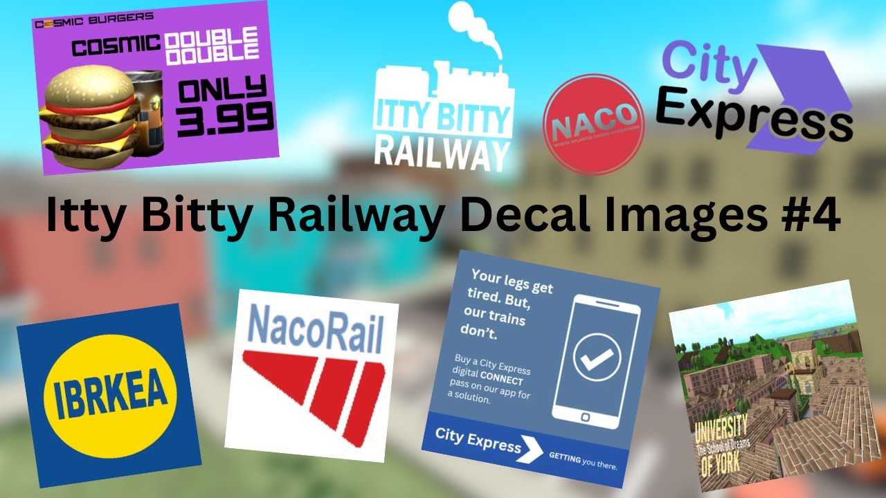 Roblox Itty Bitty Railway Decal IDs - #4 - YouTube