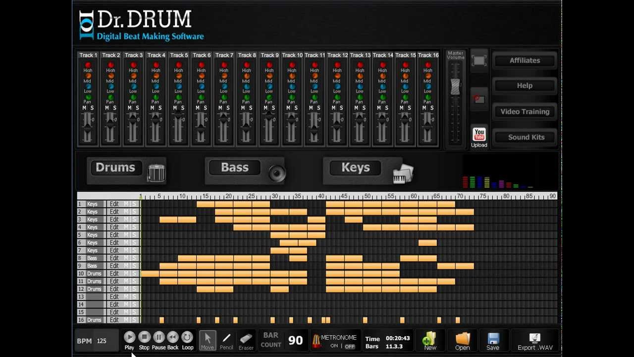 Dr Drum - Beat Maker Software - Make Beats Now! - YouTube