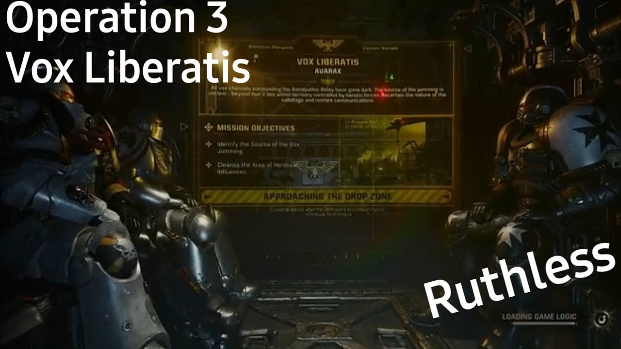 WarHammer 40K Space Marine 2 Operation 3 Vox Liberatis (Ruthless) - YouTube
