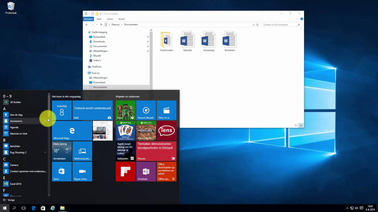 Word 2016: document openen - YouTube