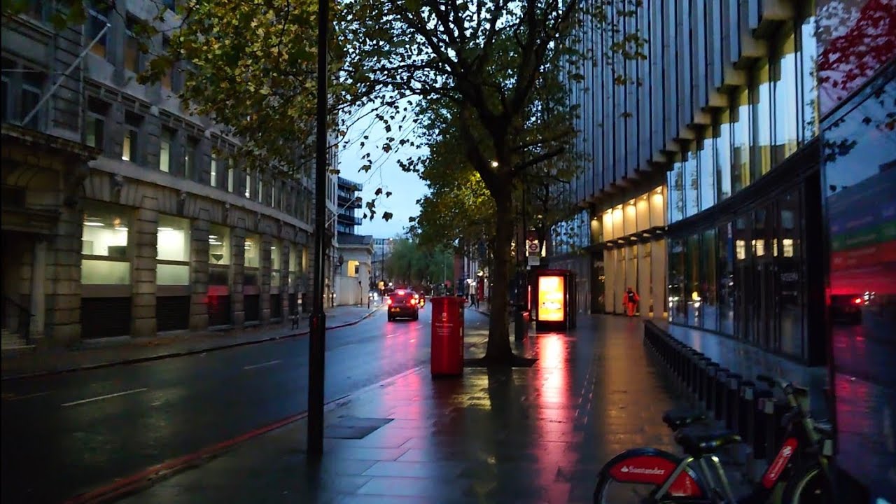 South bank of London financial zone - YouTube