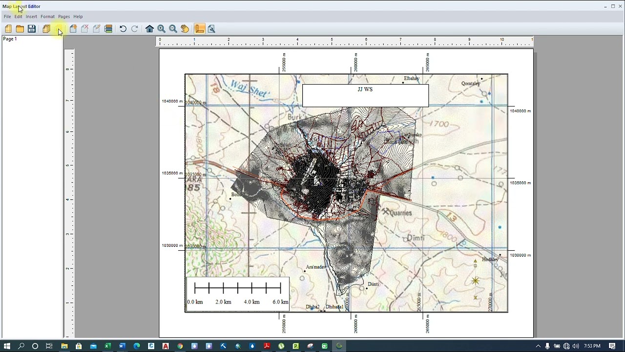 creating Map general LAYOUT with global mapper 23 - YouTube