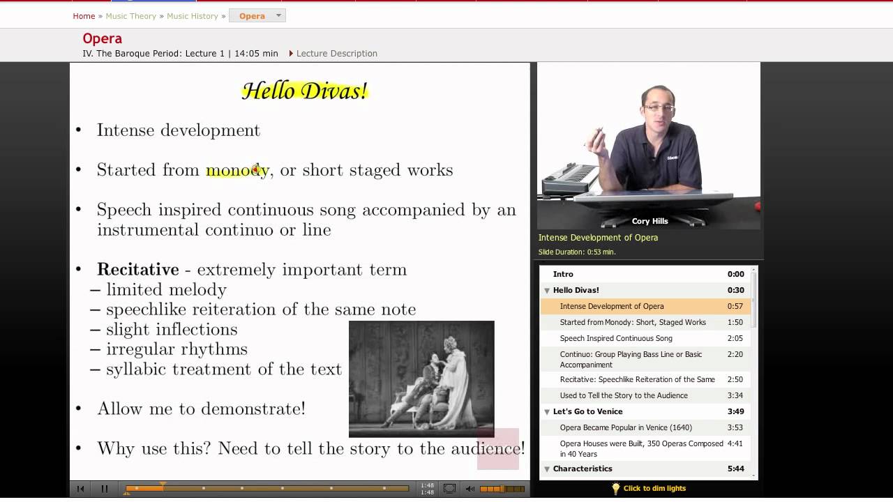 Music History - Opera of The Baroque Period - YouTube
